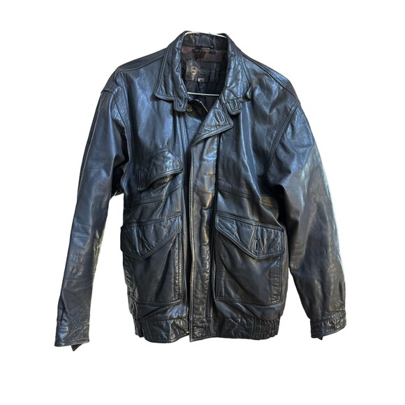 Deerskin Trading | Jackets & Coats | Vintage Leather Jacket Mens Black ...